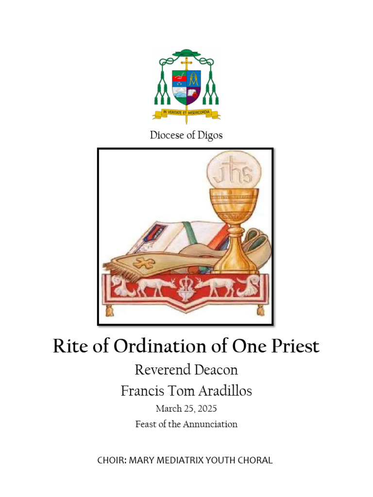 Song List Ordination of Fr. Tom Aradillos | PDF | Christian Saints