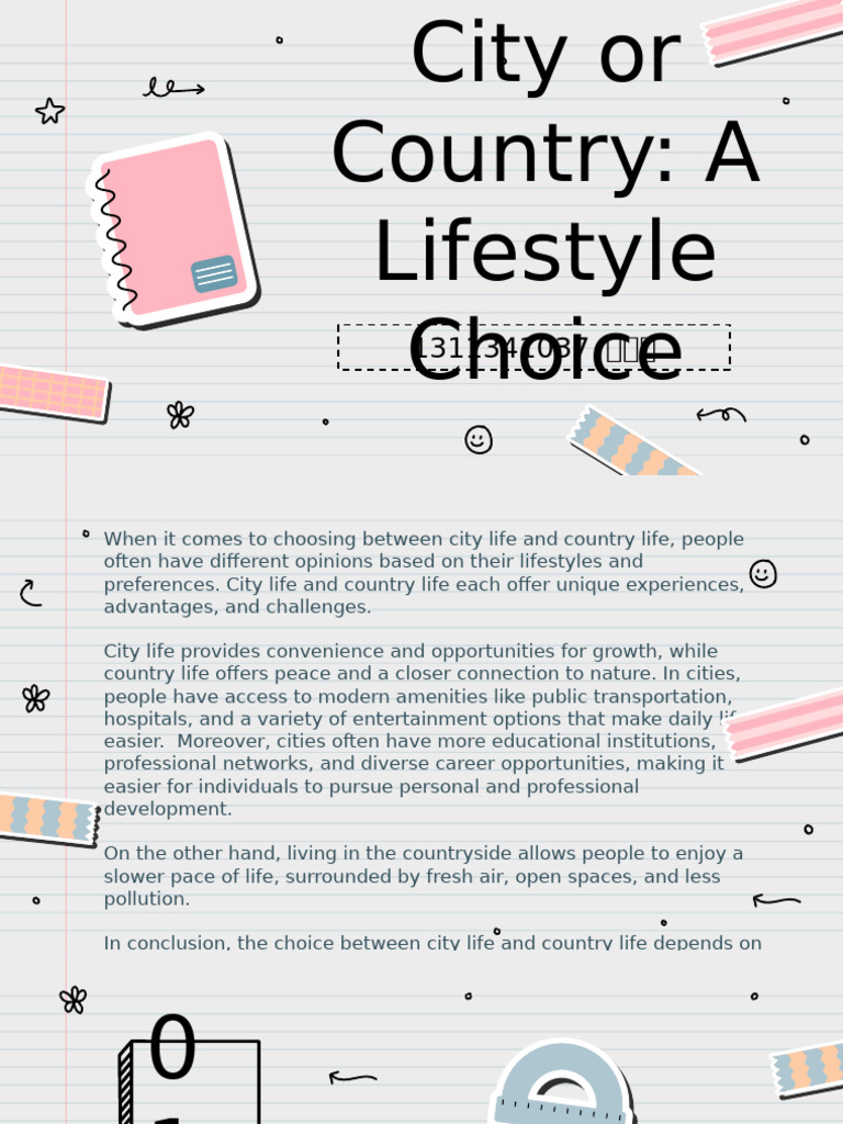 City vs. Country Living: A Lifestyle Guide | PDF