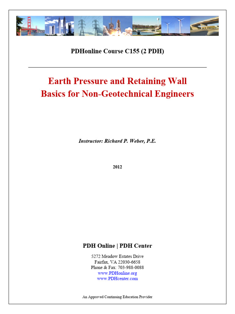 Retaining Wall Examples | PDF | Friction | Civil Engineering