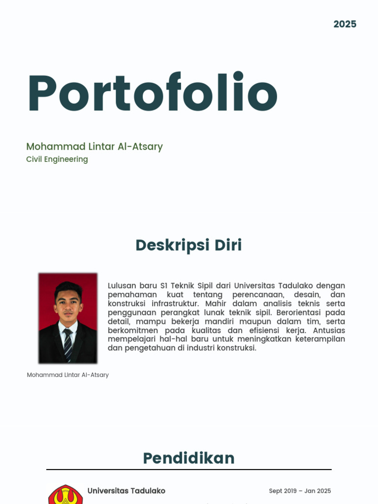 Portofolio Drafter - Moh. Lintar Al-Atsary | PDF