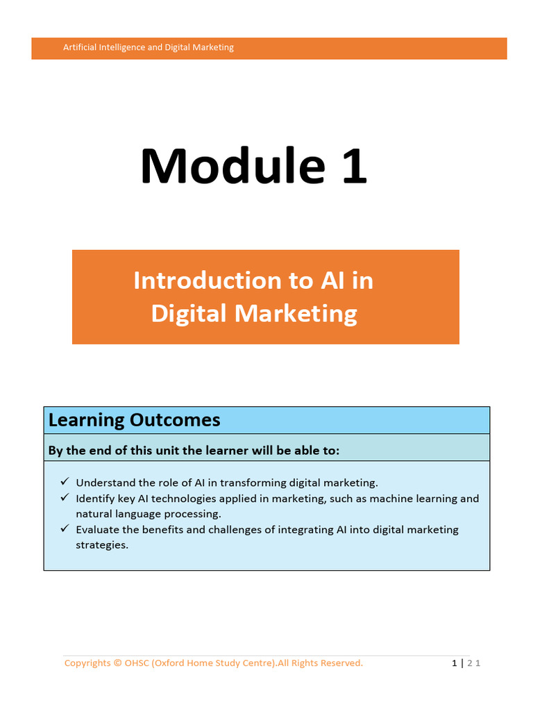 AI's Impact on Digital Marketing Strategies | PDF | Artificial ...