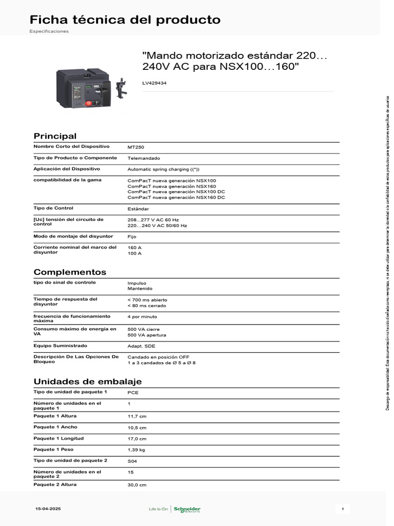Schneider Electric - ComPacT-NSX-nueva-generación - LV429434 | PDF ...