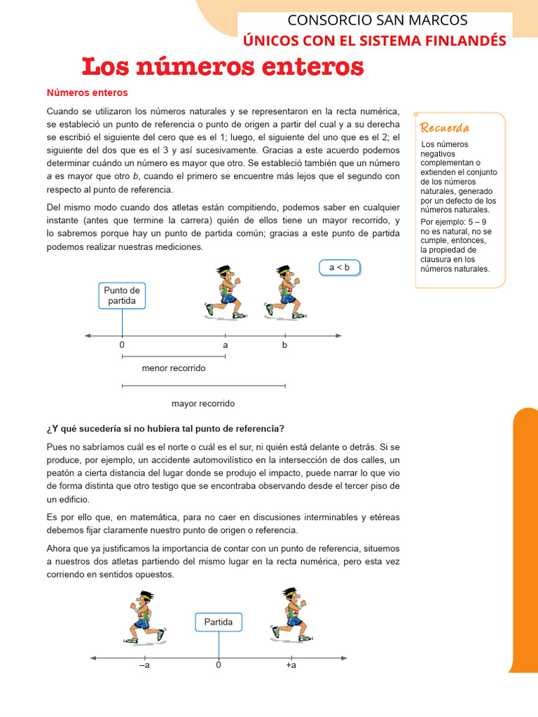 Historia y operaciones con números enteros | PDF | Multiplicación ...