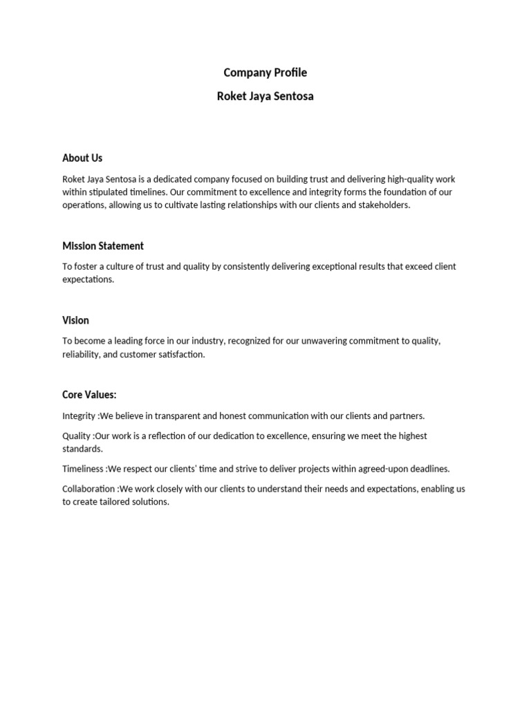 Company Profile RJS | PDF