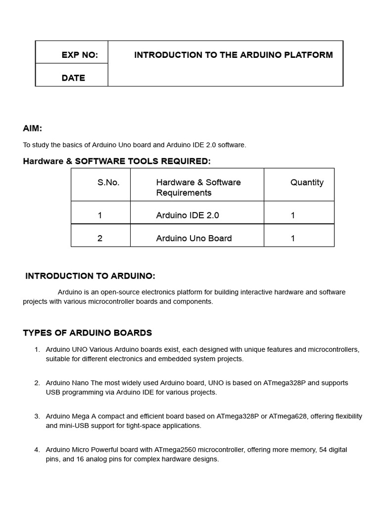 CS3691-EMBEDDED SYSTEMS AND IOT_Updated (1) | PDF | Arduino | Computer Hardware