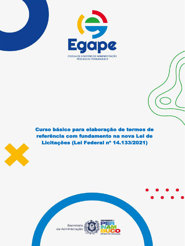 E-Book Basico para Elaboracao de Termos de Referencia Com Fundamento Na Nova Lei de Licitacoes ...