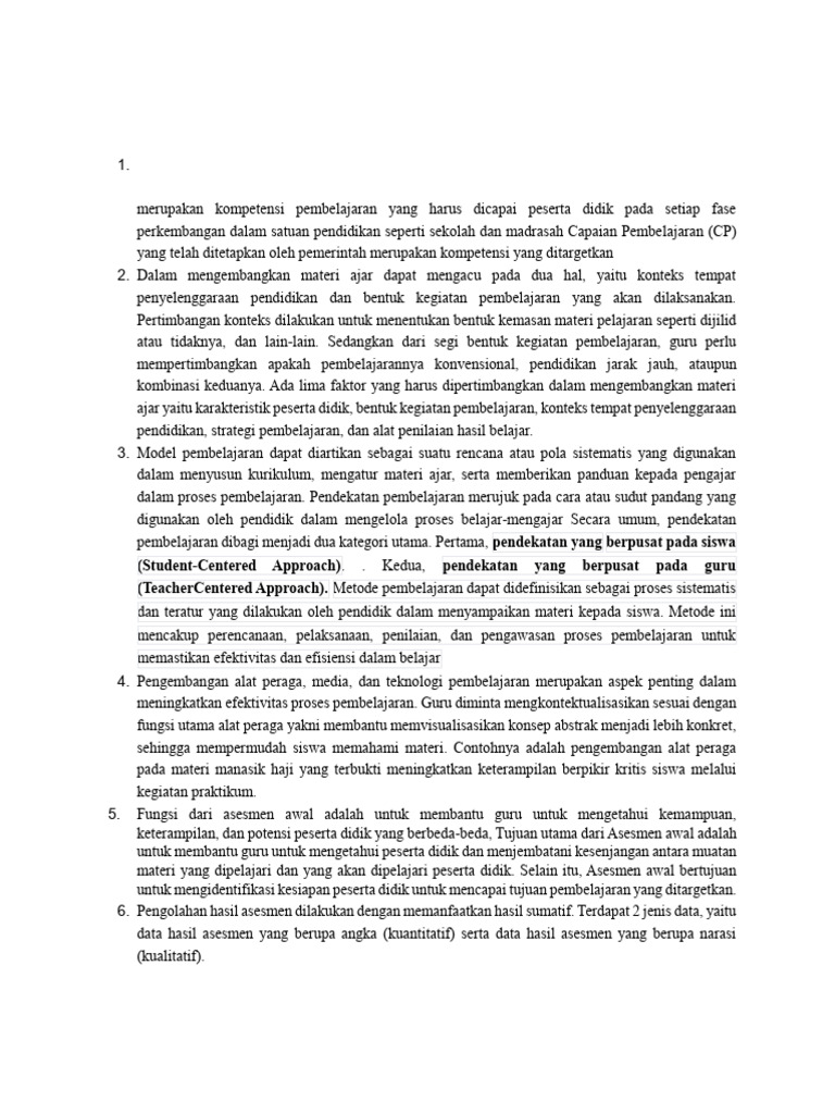 Peta Konsep Modul PPP | PDF