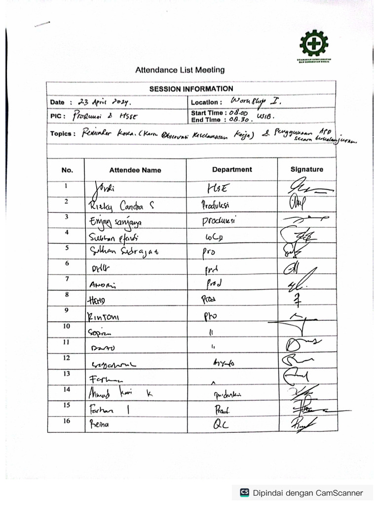 absen TBM 230424 | PDF
