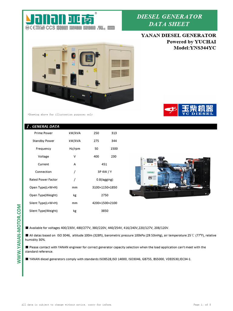Yns344yc Yn 50 en (Yc6mk420 D30) | PDF | Diesel Engine | Engines