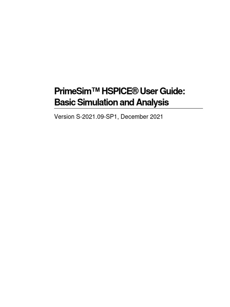 Primesim Hspice Sa | PDF | Spice | License