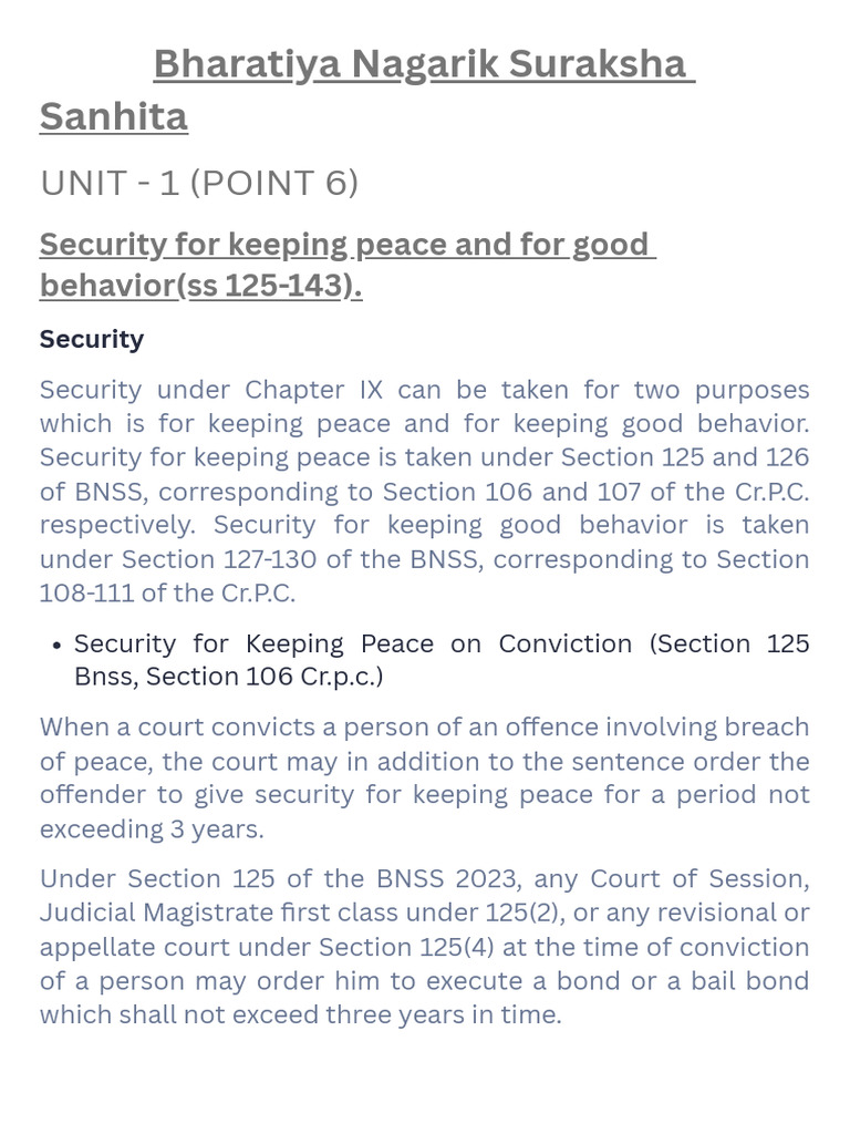 Bharatiya Nagarik Suraksha Sanhita | PDF | Bail | Magistrate