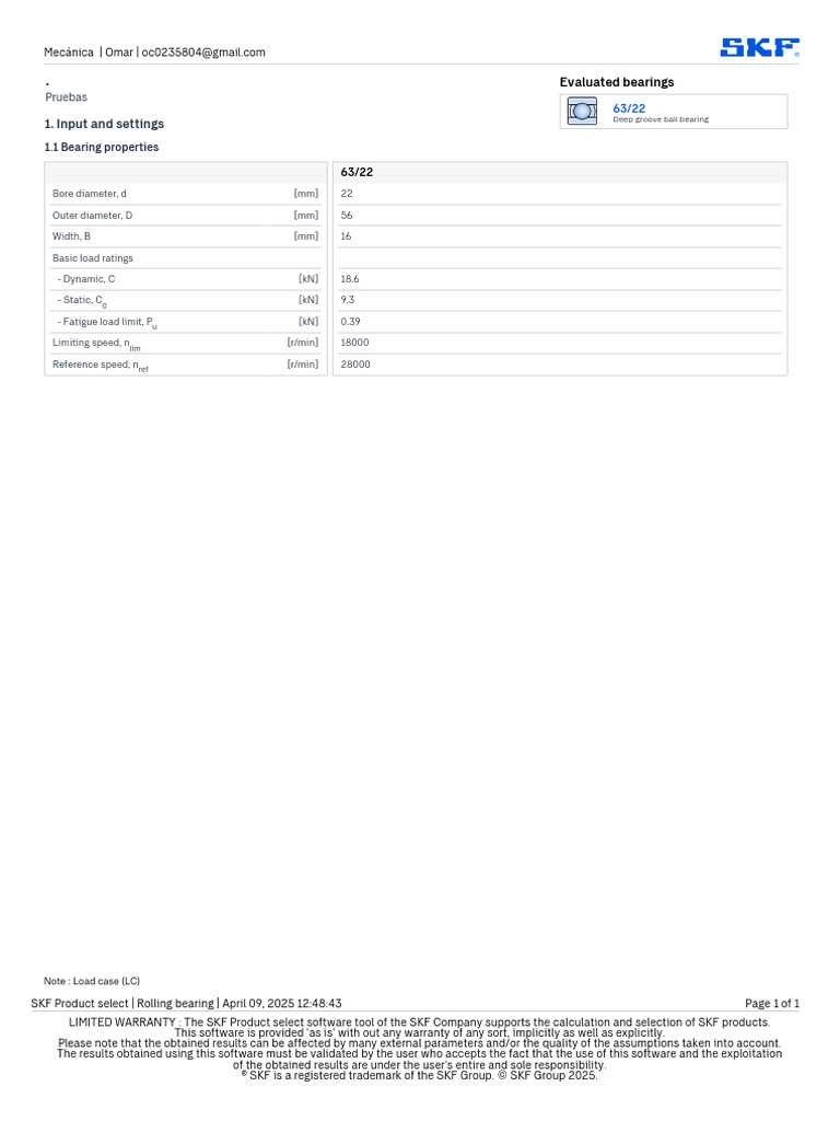 SKF Product Select | PDF