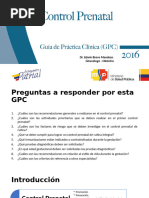 Control Prenatal GPC 2016 MSP | PDF | El embarazo | Parto prematuro