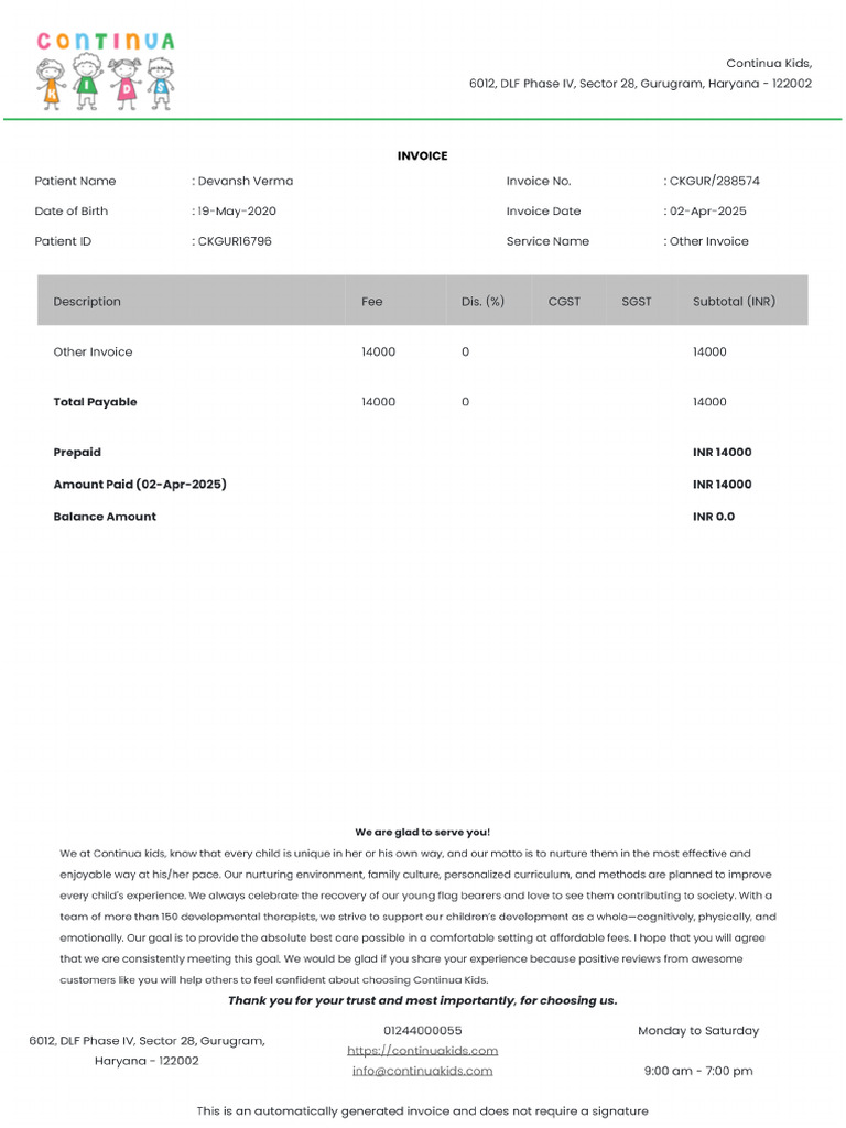 Devansh Verma-Invoice | PDF