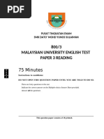 Muet Trial 2025 - Writing | PDF