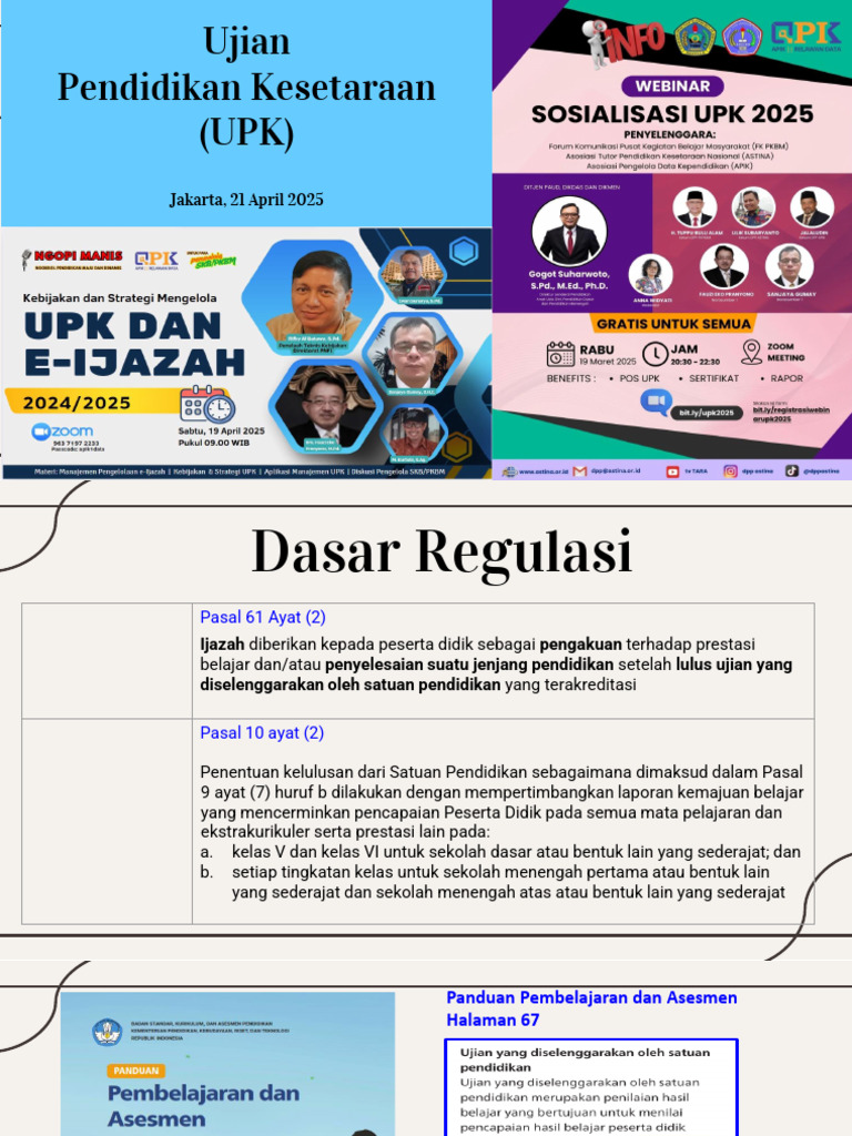 Ujian Pendidikan Kesetaraan UPK | PDF