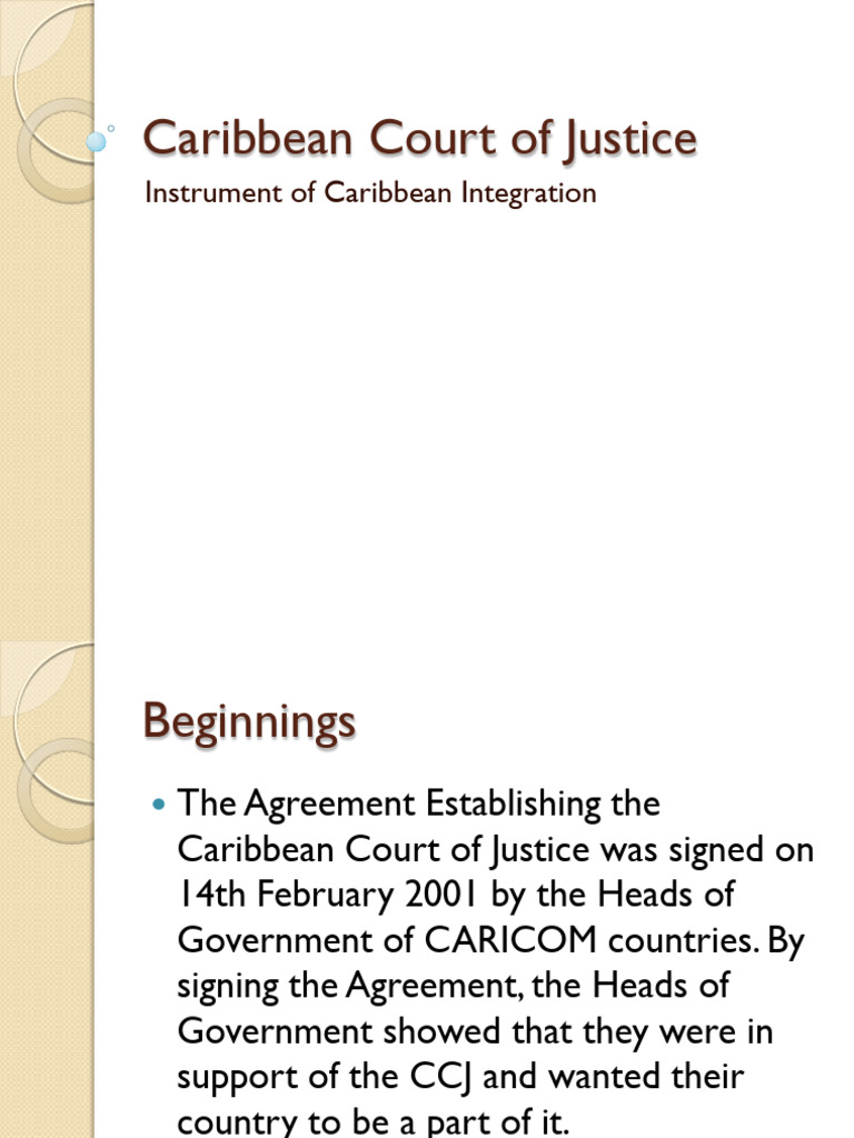 Overview of the Caribbean Court of Justice | PDF | Justice | Crime ...