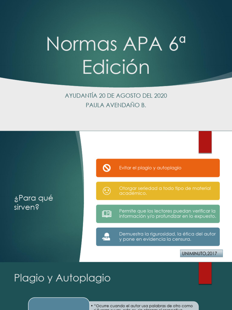 Normas Apa 6ta Edición | PDF | Estilo apa | Bibliografía