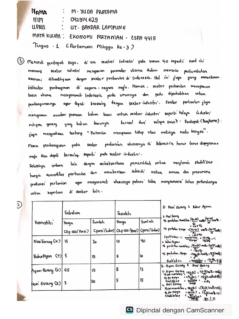 M. Yuda Pratama-042914629-Tugas 1-ESPA4415 | PDF
