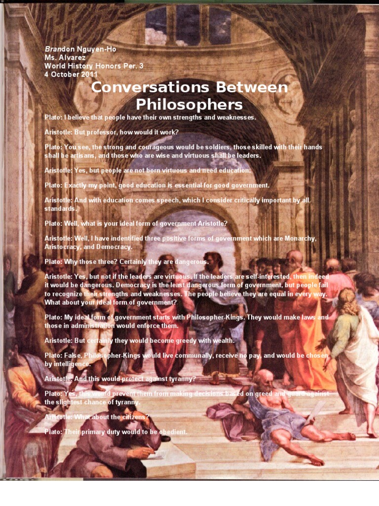 Conversation Between Philosophers | PDF