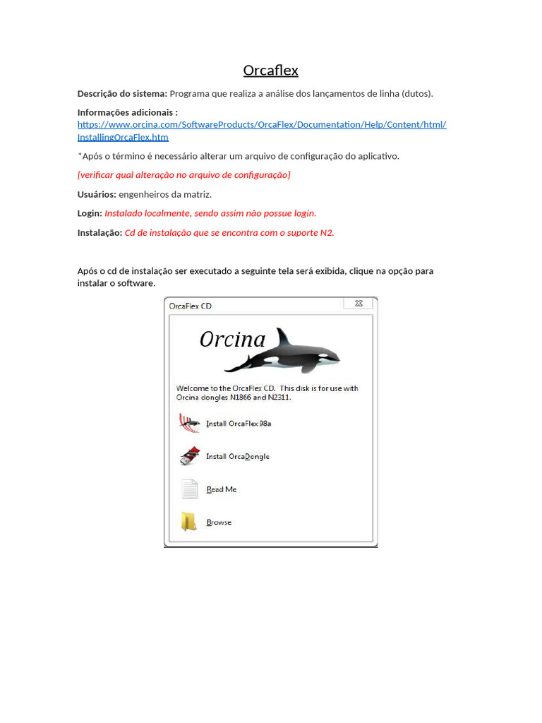Guia de Instalação do Orcaflex | PDF