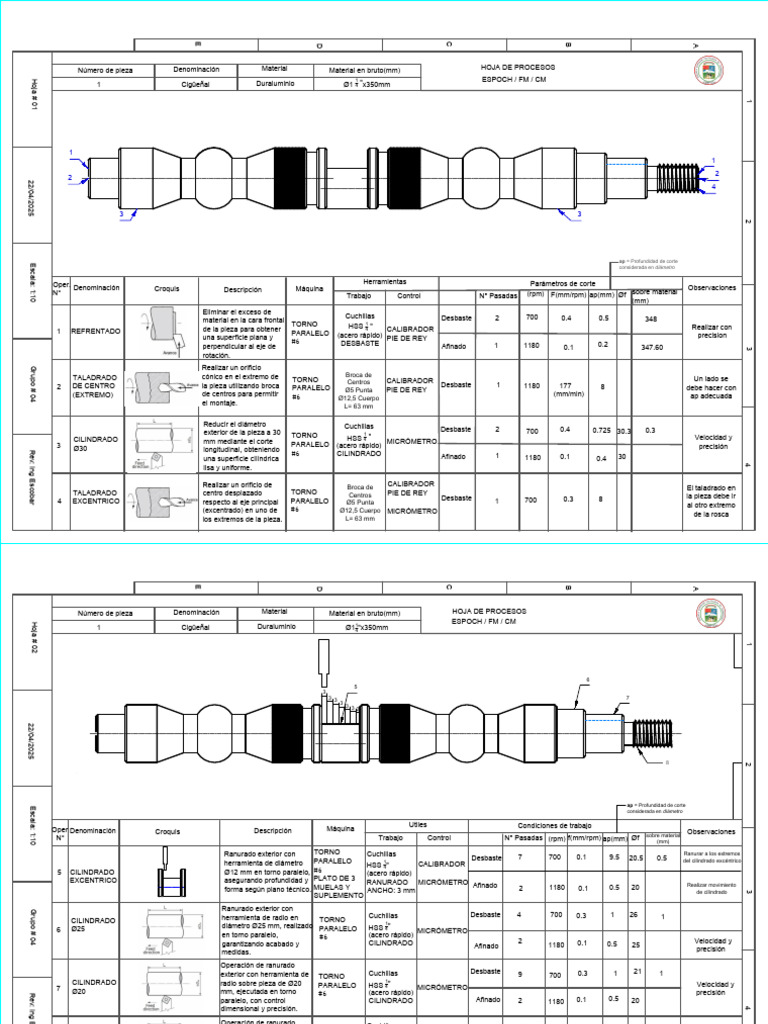Proyecto Cigüeñal Todo Junto | PDF | Perforar | Máquinas rotativas