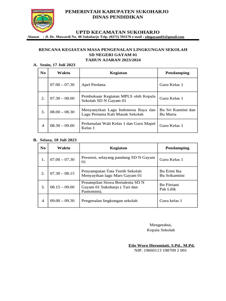 Jadwal MPLS 2023 | PDF