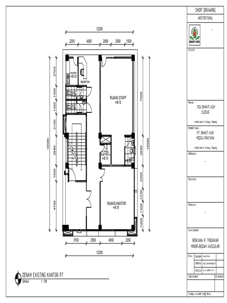 Denah Ruang Kantor RSU Bhakti Asih | PDF