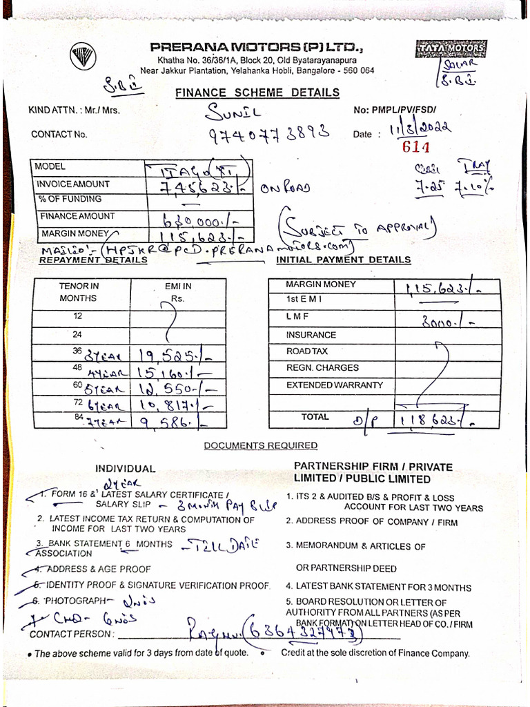 Finance Quotation Tiago | PDF