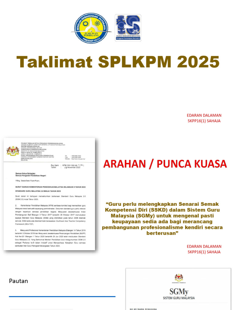 TAKLIMAT SPLKPM | PDF