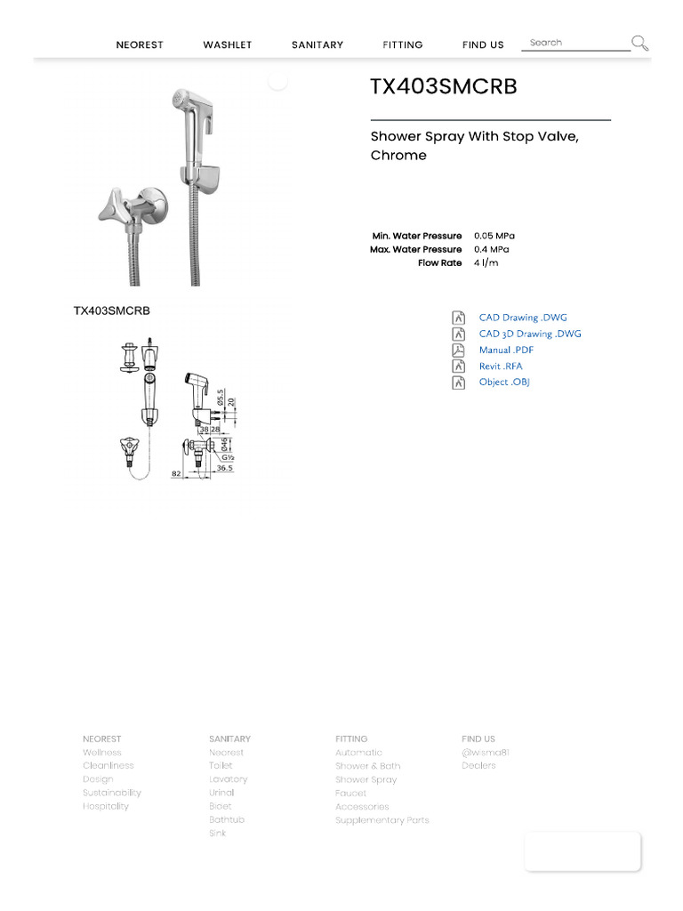 Toto Tx403smcrb | PDF