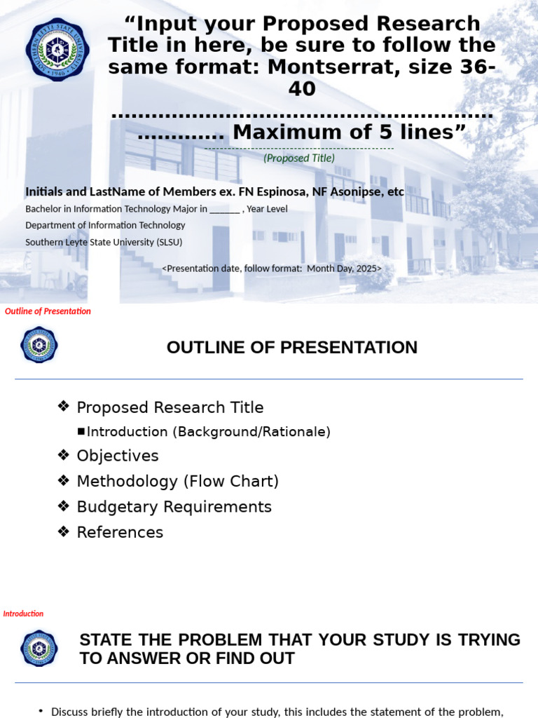 Research Proposal Presentation | PDF