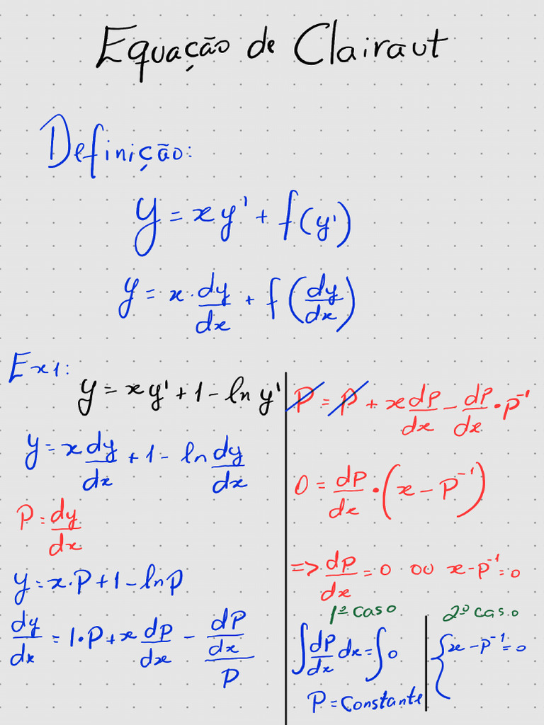 Equação de Clairaut - 241204 - 160242 | PDF