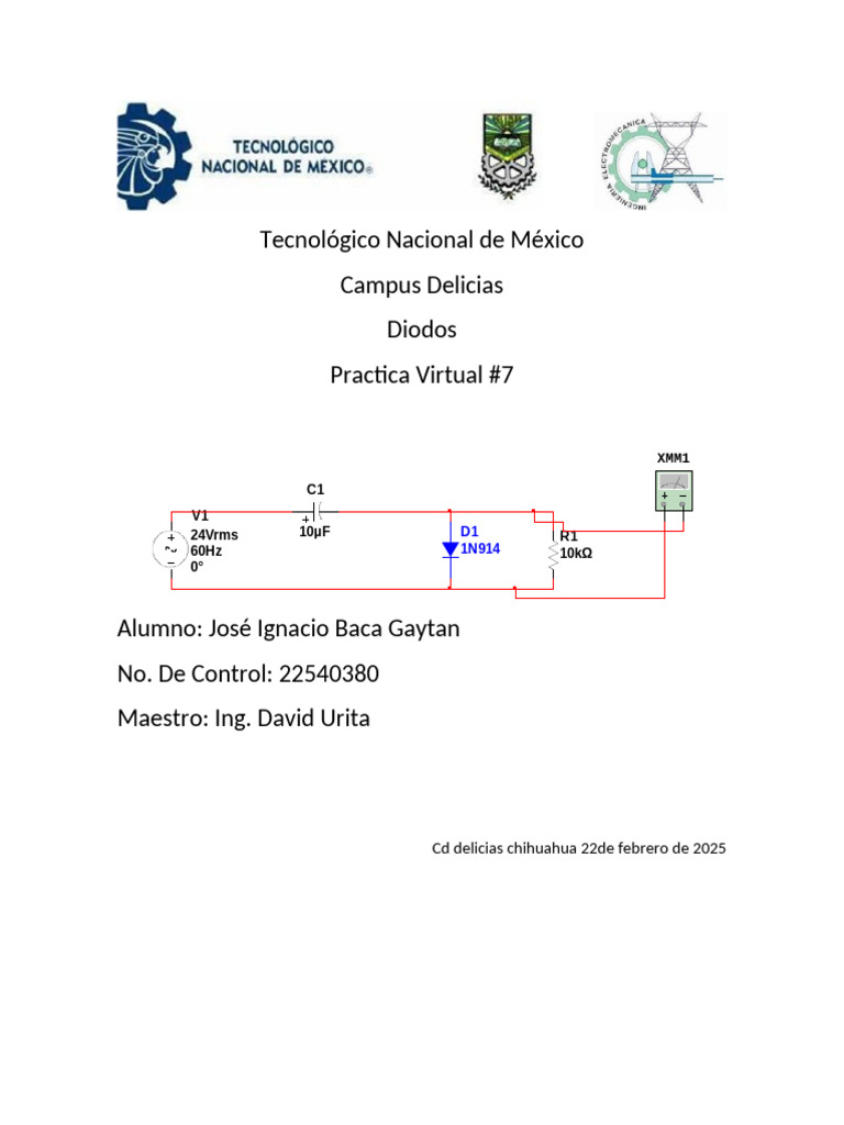 Practica 7 Multisim | PDF
