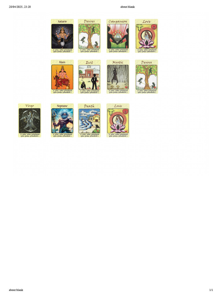 Vedic Cards | PDF