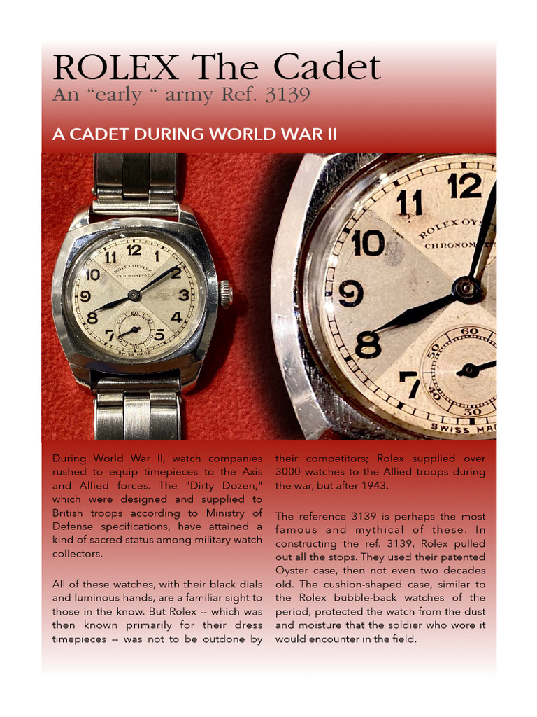 The Cadet Presentation REV 1 | PDF | Watch | Portable Tools