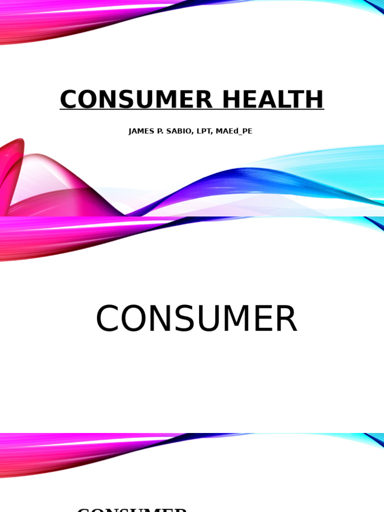 Consumer Health | PDF