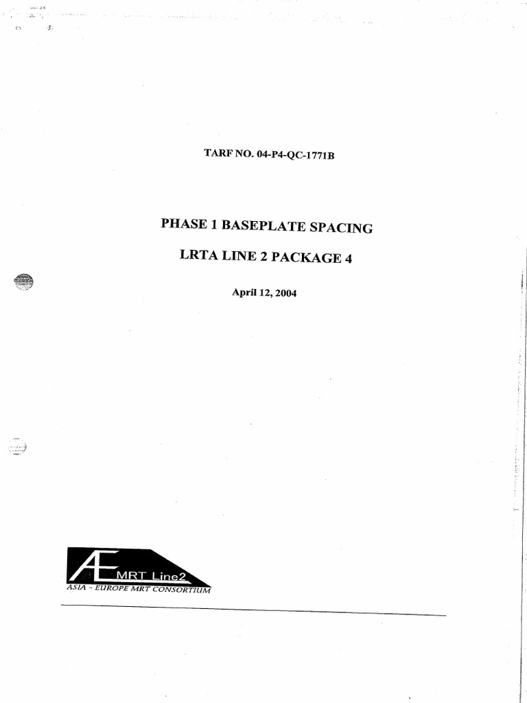 Baseplate Spacing | PDF