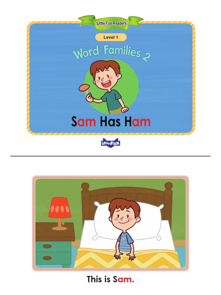 Sam and Pam's Word Families | PDF