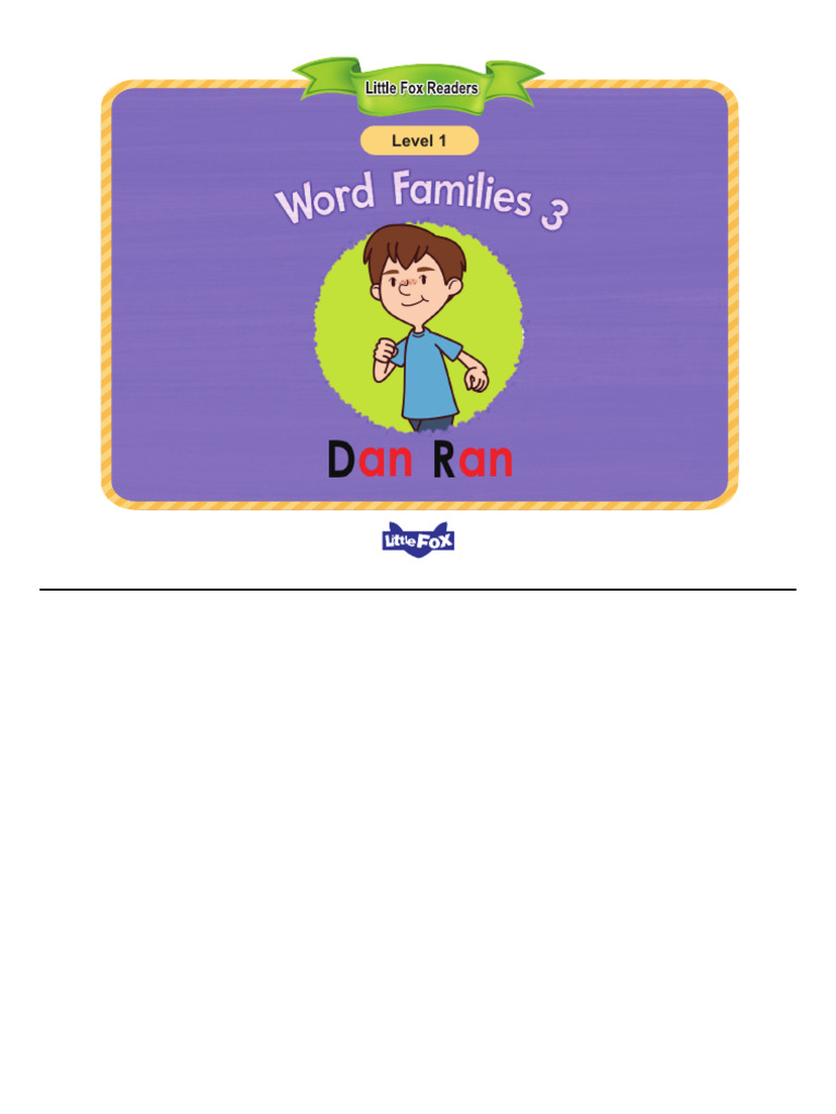 Dan Ran: Exploring Word Families | PDF