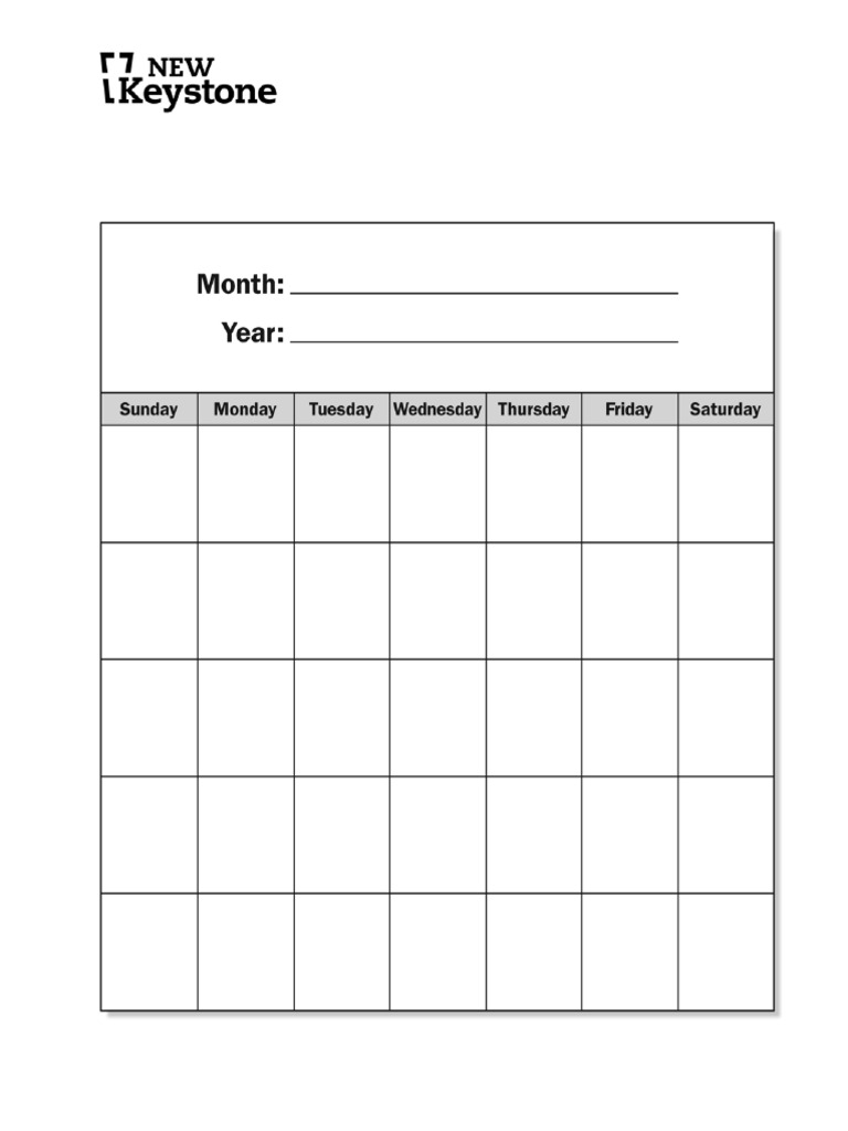 Calendar Template | PDF