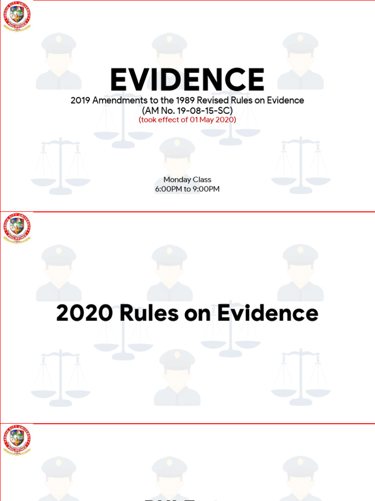 Evidence Rule 131 To Rule 133 | PDF | Burden Of Proof (Law) | Witness ...