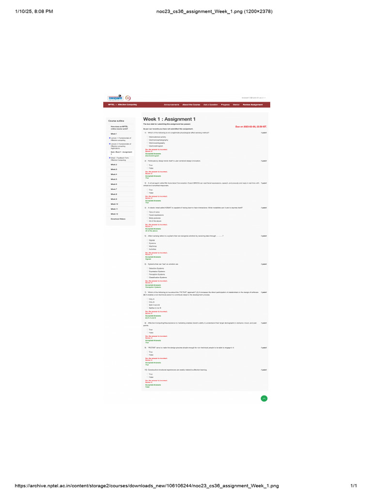 AffectiveComputing 2023 Assignments | PDF