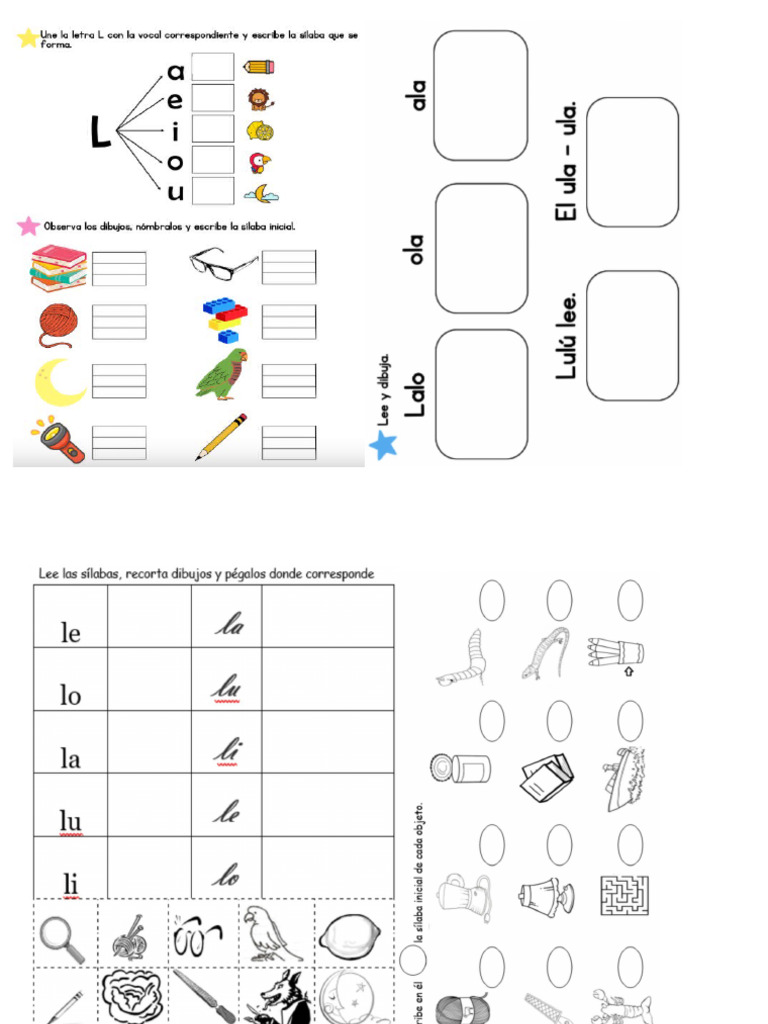 Guias Consonante L | PDF