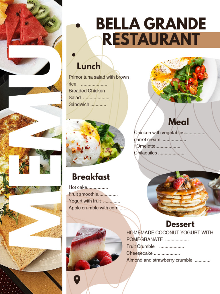 Menu de Ingles (2.4) | PDF