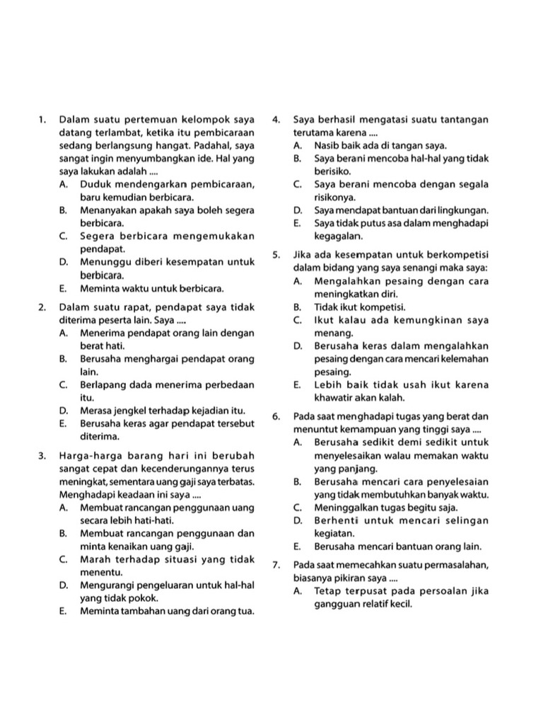 Soal TKP Bagian 5 | PDF