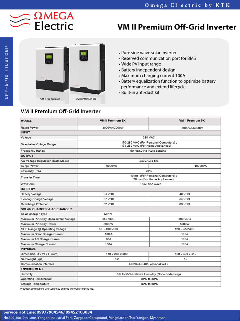Omega Electric Off-Grid Inverters Guide | PDF | Alternating Current ...