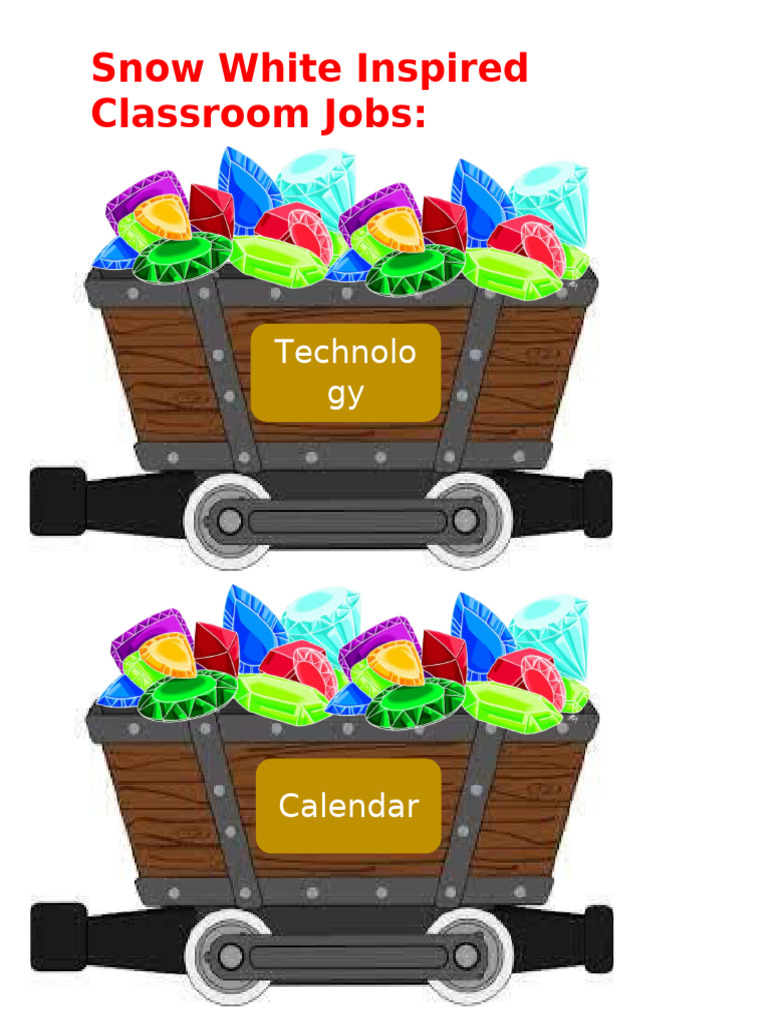 Snow White Inspired Classroom Jobs:: Technolo Gy | PDF