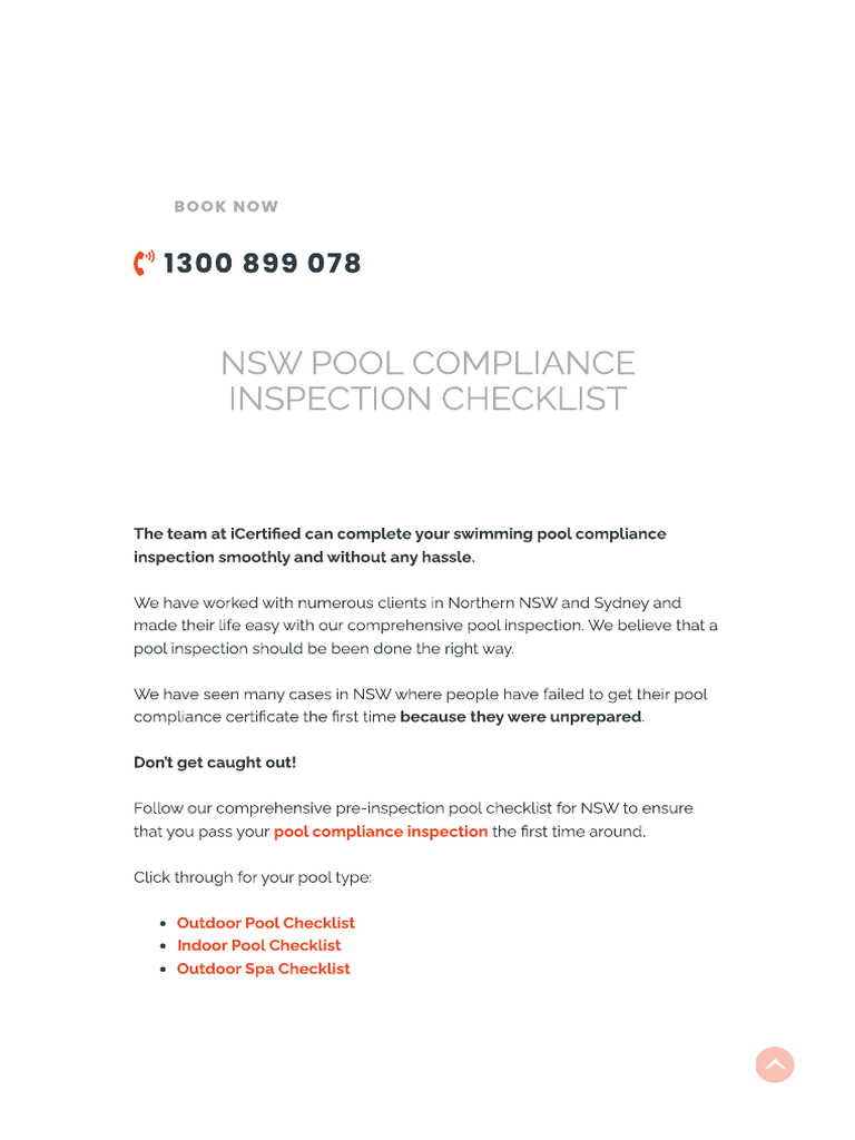 Pool Compliance Summary | PDF
