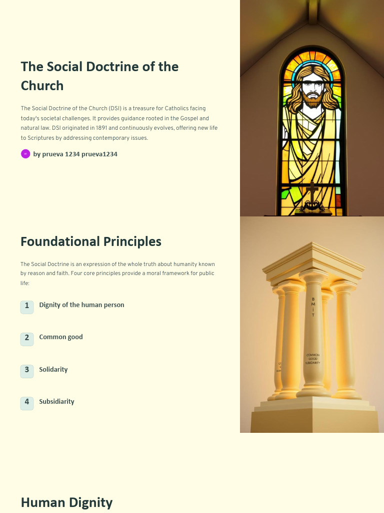 The Social Doctrine of The Church | PDF | Catholic Social Teaching ...